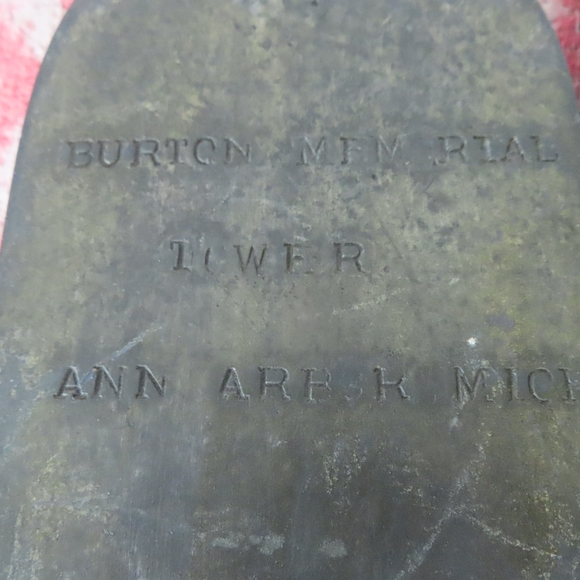 Vintage | Other | Vintage University Of Michigan Bronze Bookend 93s ...